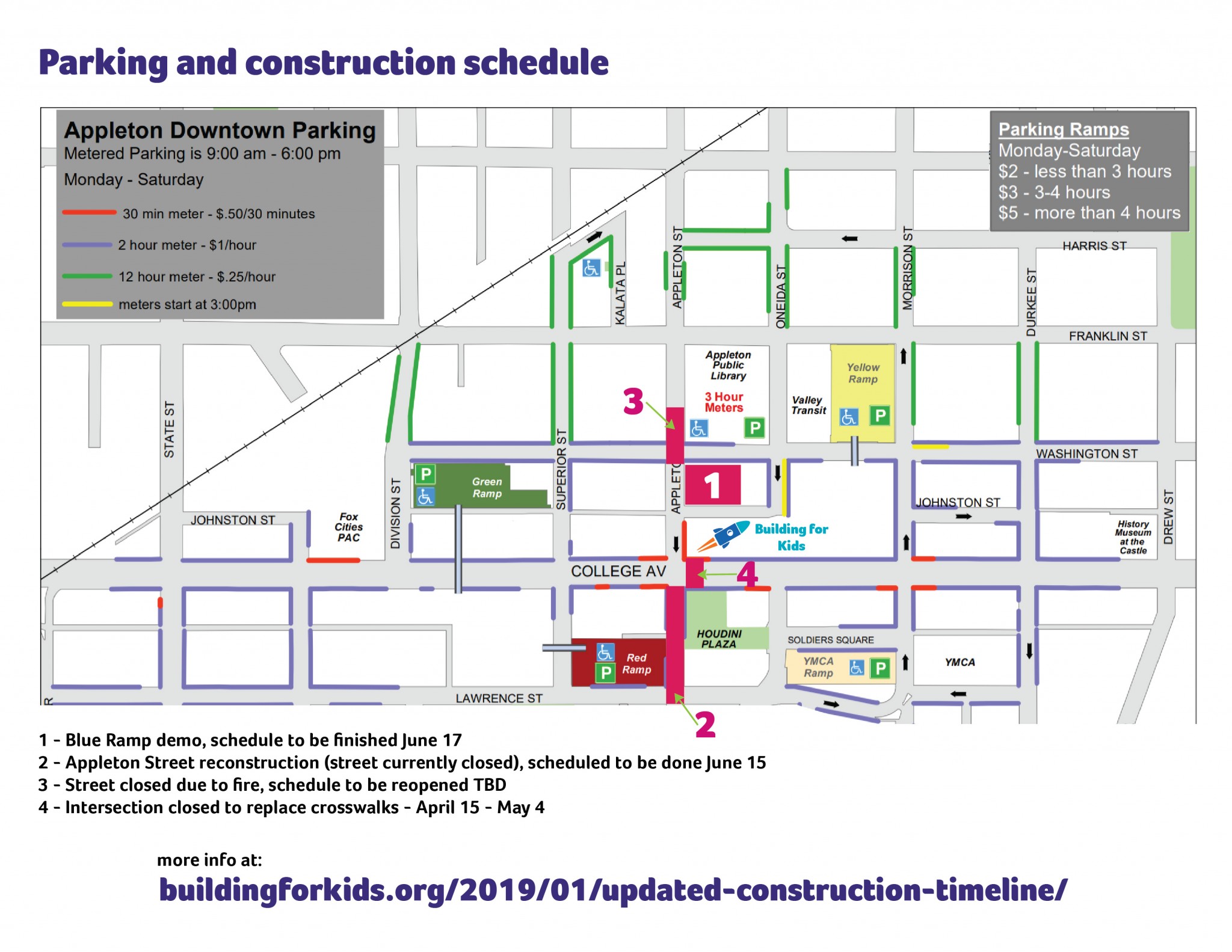 Building For Kids Children's Museum | Construction & Closures Map